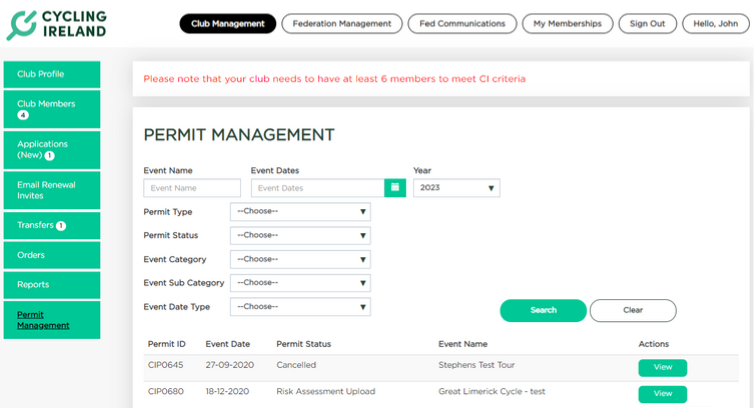 Applying for a Permit – Cycling Ireland